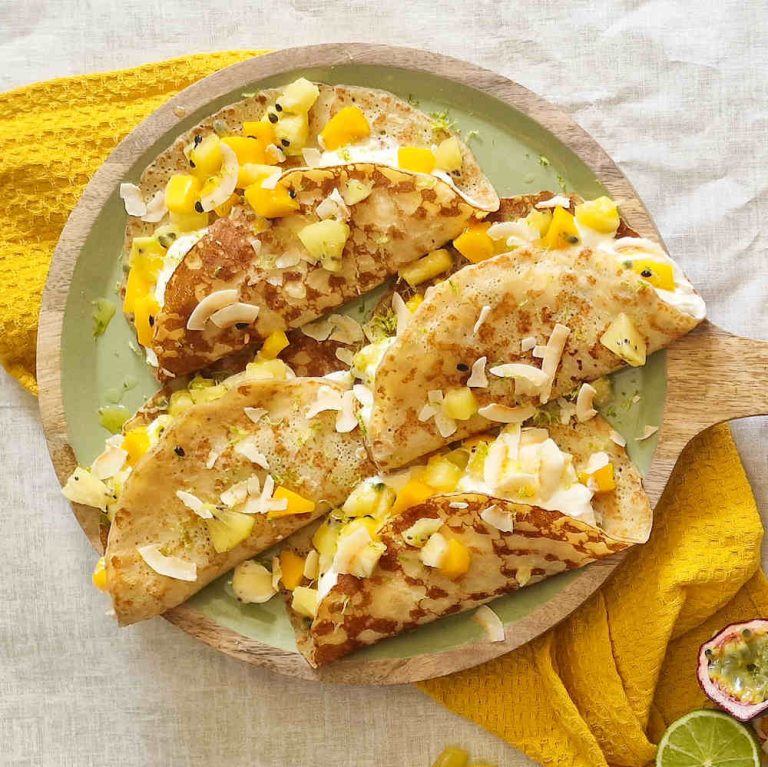 Creamy tropical fruit crêpes - Recipes | Dairy UK